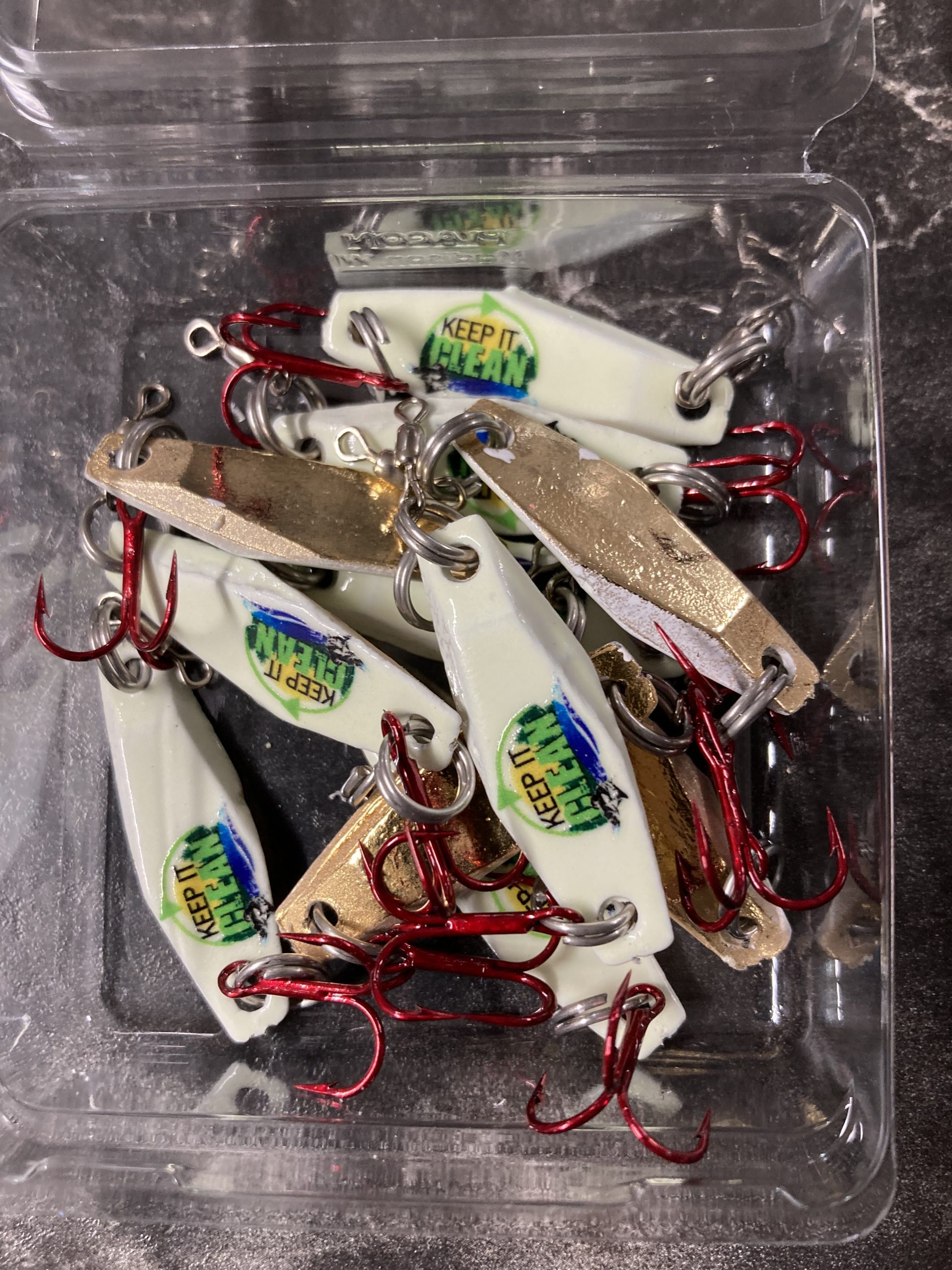 Tom's Tackle Creates Keep It Clean Stop Sign Jigging Spoon - Lake of ...