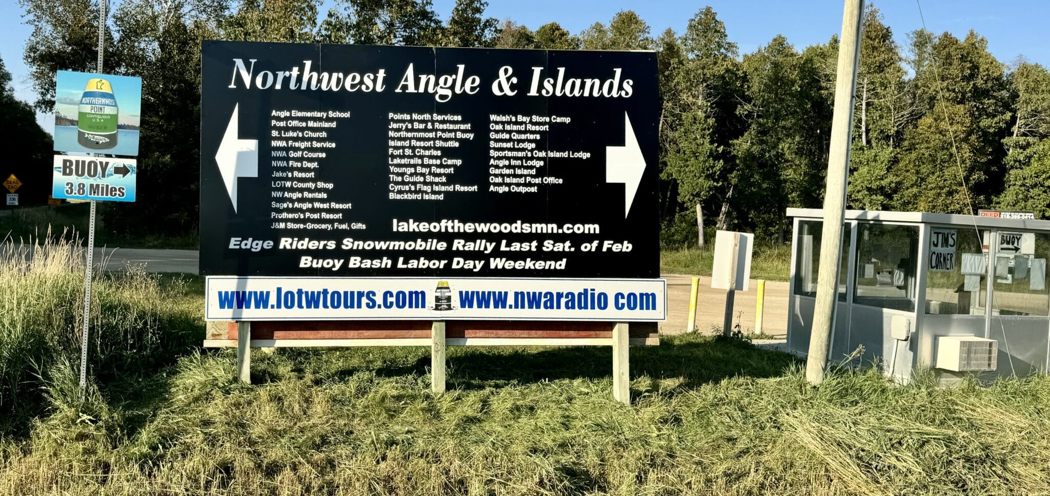 New Signs Guide Travelers Through the Northwest Angle - Lake of the Woods