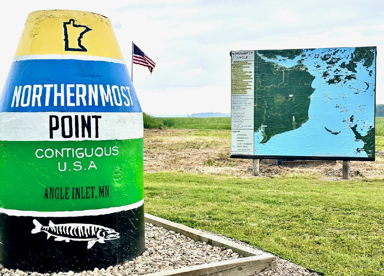 New Signs Guide Travelers Through the Northwest Angle - Lake of the Woods
